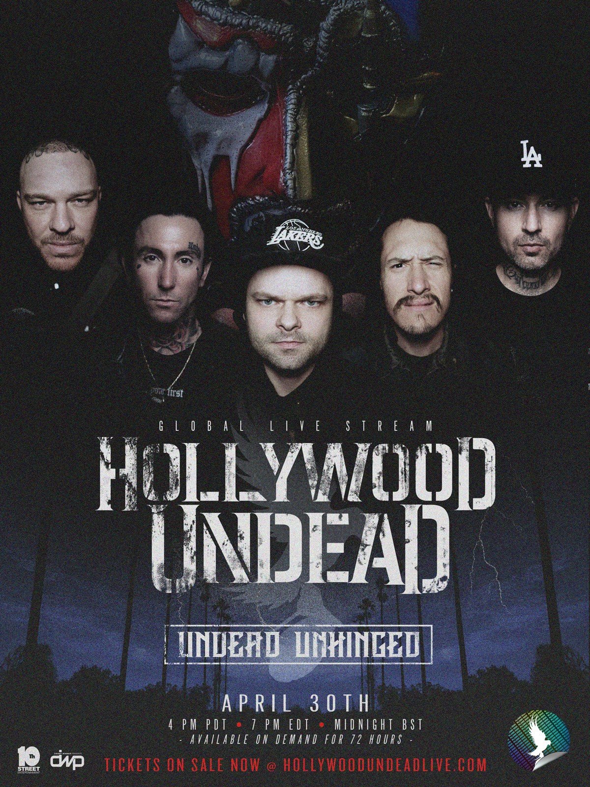Hollywood Undead anuncia nuevo show vía streaming, 'Undead Unhinged'