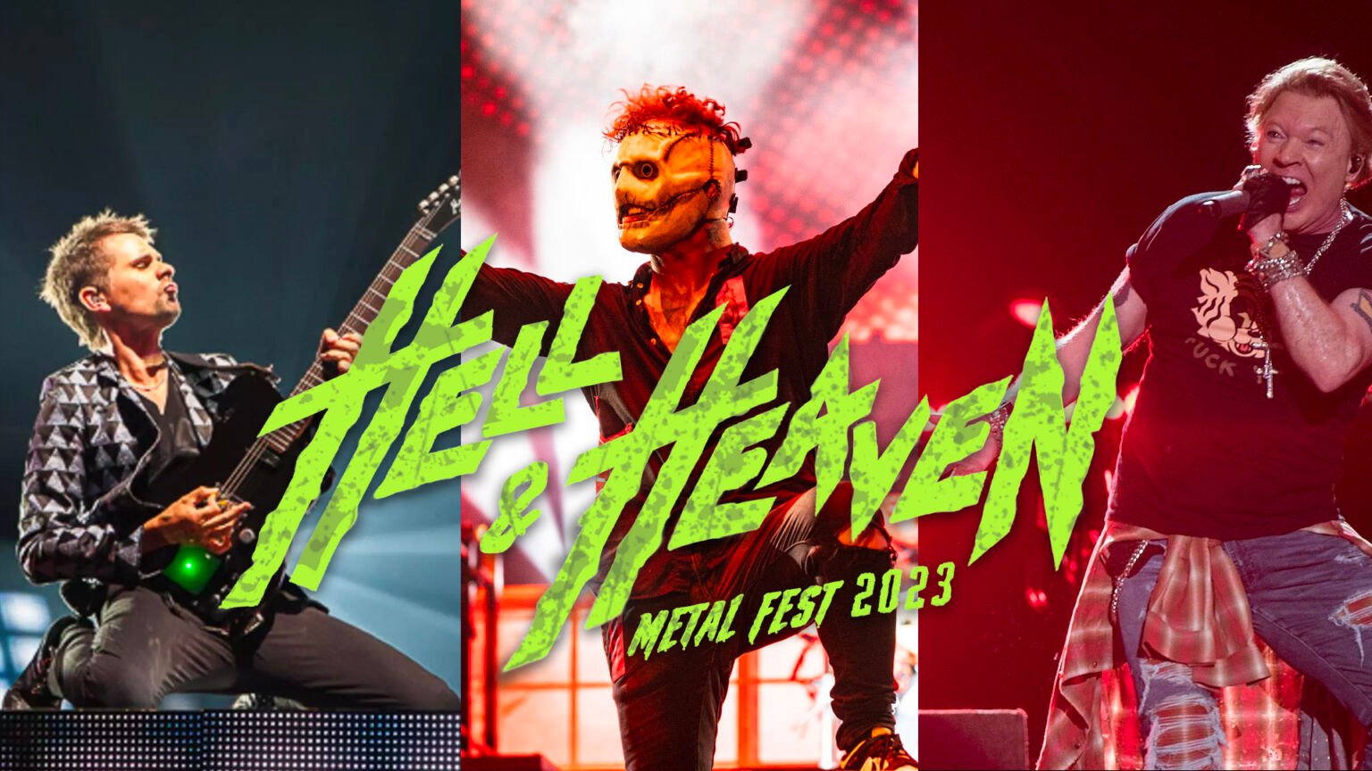 Muse, Slipknot, Guns N' Roses encabezan Hell and Heaven Open Air 2023