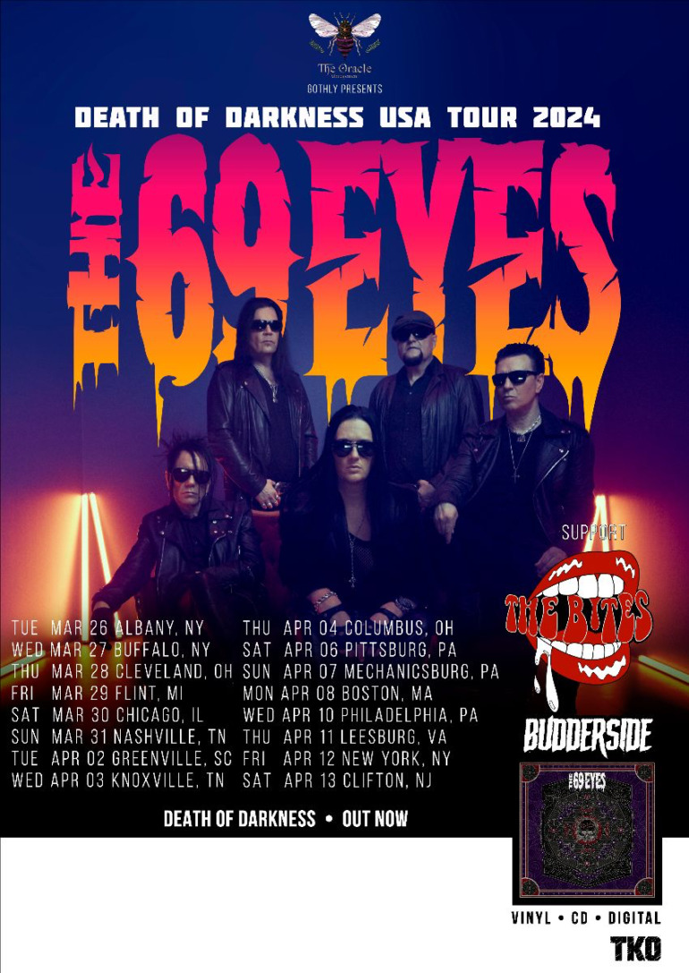 The 69 eyes anuncia gira por los Norteamérica y Asia en 2024