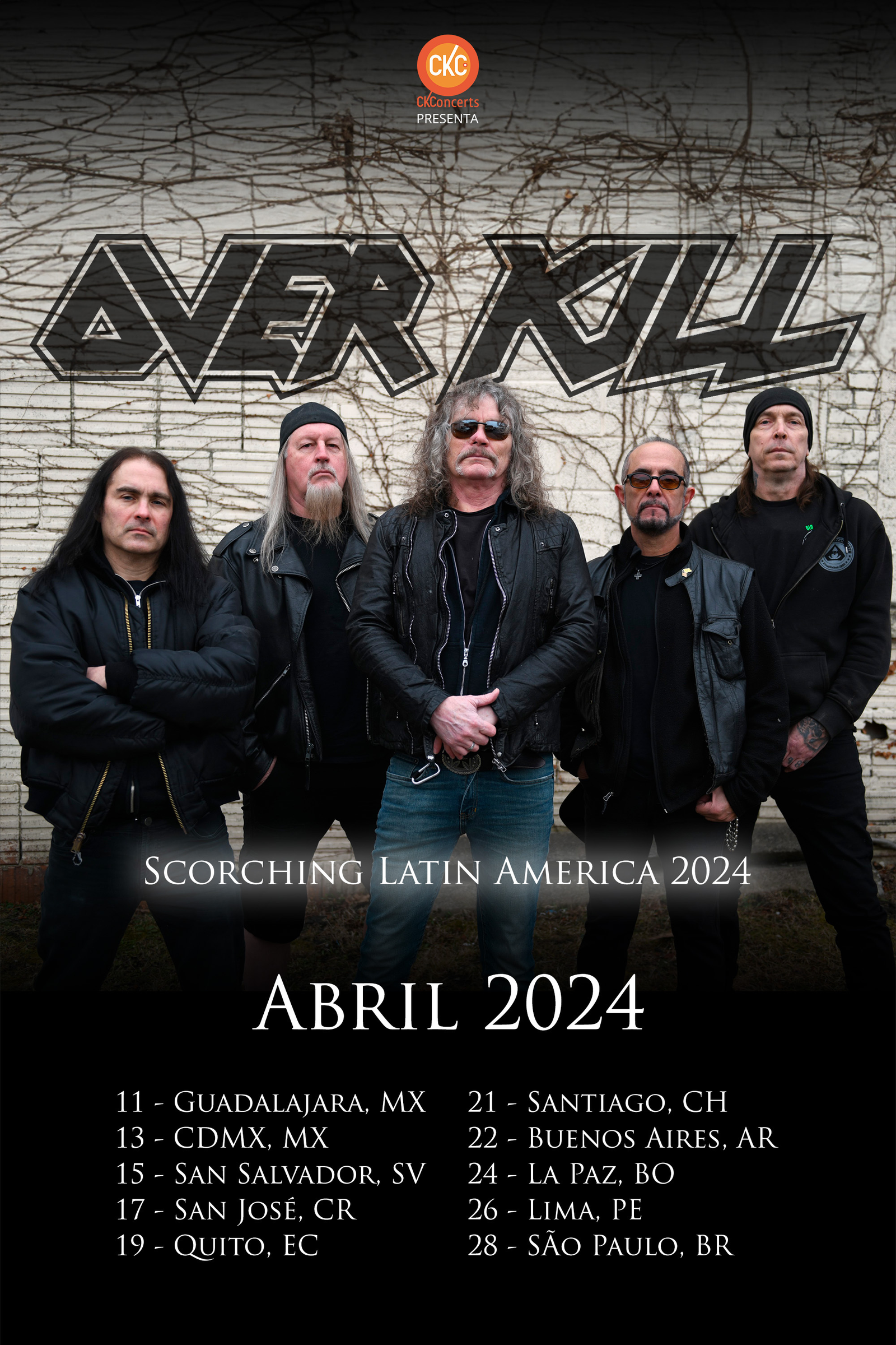 David Ellefson se une a Overkill para su gira por América Latina