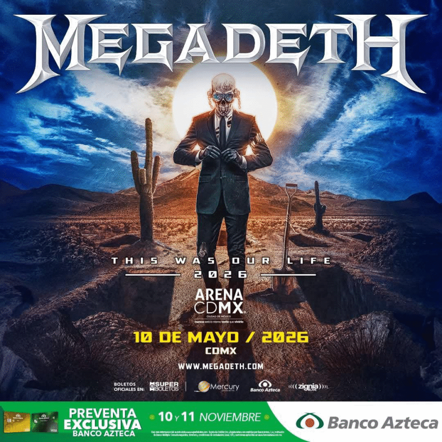 Megadeth anuncia gira por México en 2026
